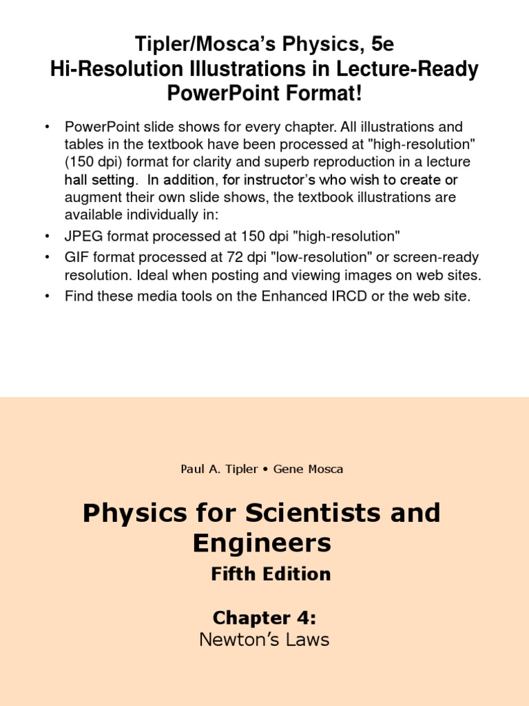 Tipler/Mosca'S Physics, 5E Hi-Resolution Illustrations in Lecture-Ready ...