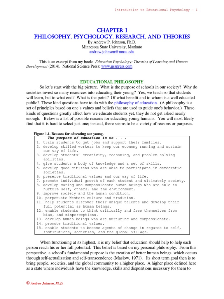 Introduction To Educational Psychology P | PDF | Experiment ...