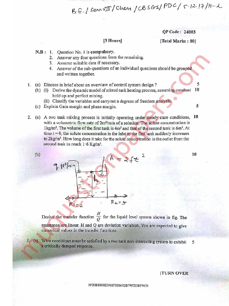 Mu PDC Question Paper | PDF