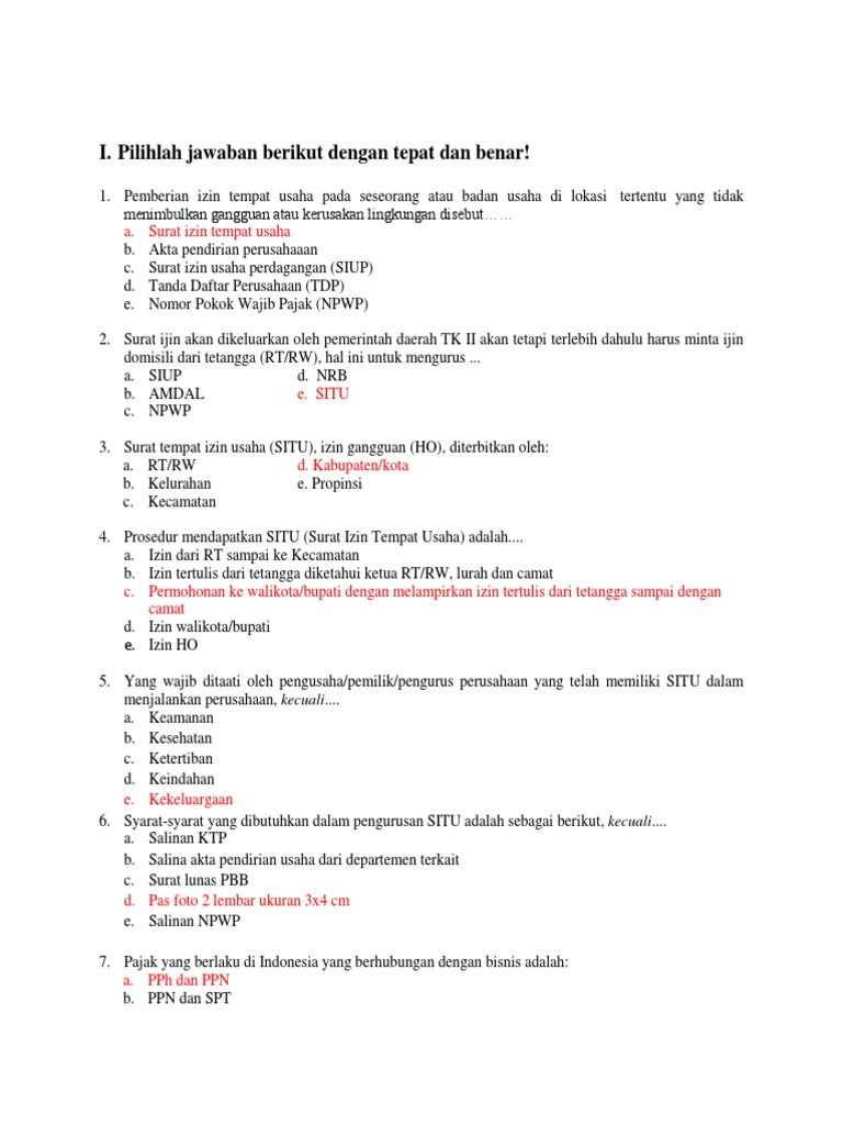 Soal KWU Kelas 3 | PDF