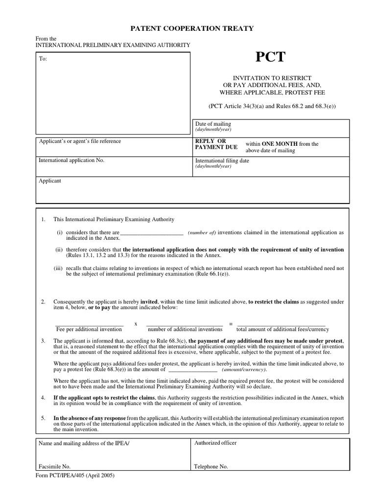 Patent Cooperation Treaty | Download Free PDF | Patent Application ...