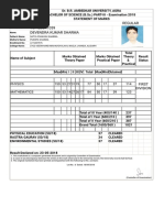 B.tech Marksheet pdf | PDF | Engineering