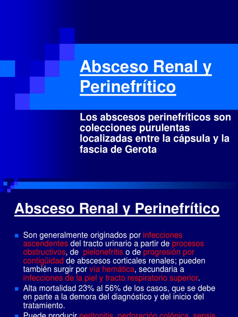 Absceso Renal y Perinefrítico | PDF | Microbiología | Inmunología