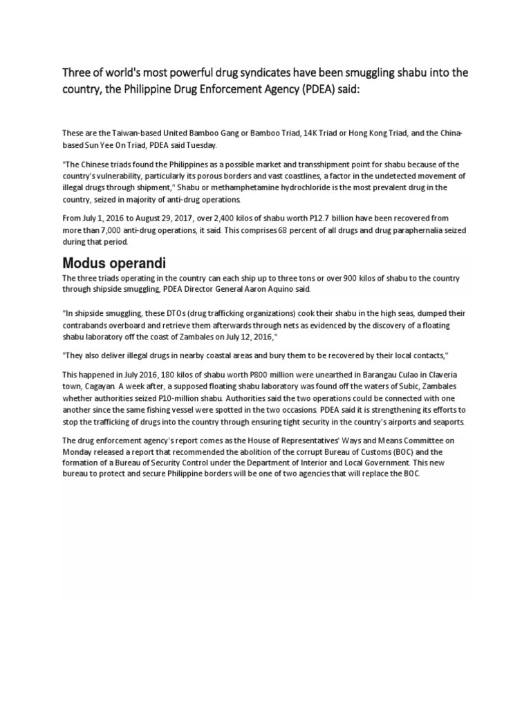 Three of World's Most Powerful Drug Syndicates Have Been Smuggling ...