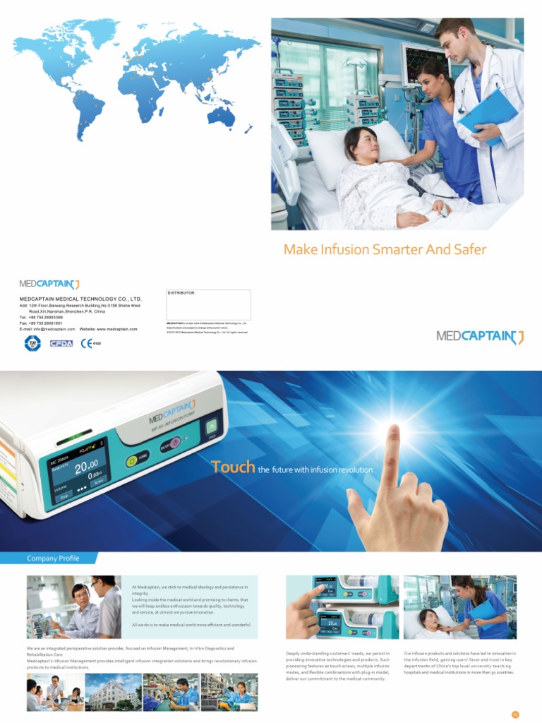 MedCaptain Infusion Pump MP60 Brochure | PDF