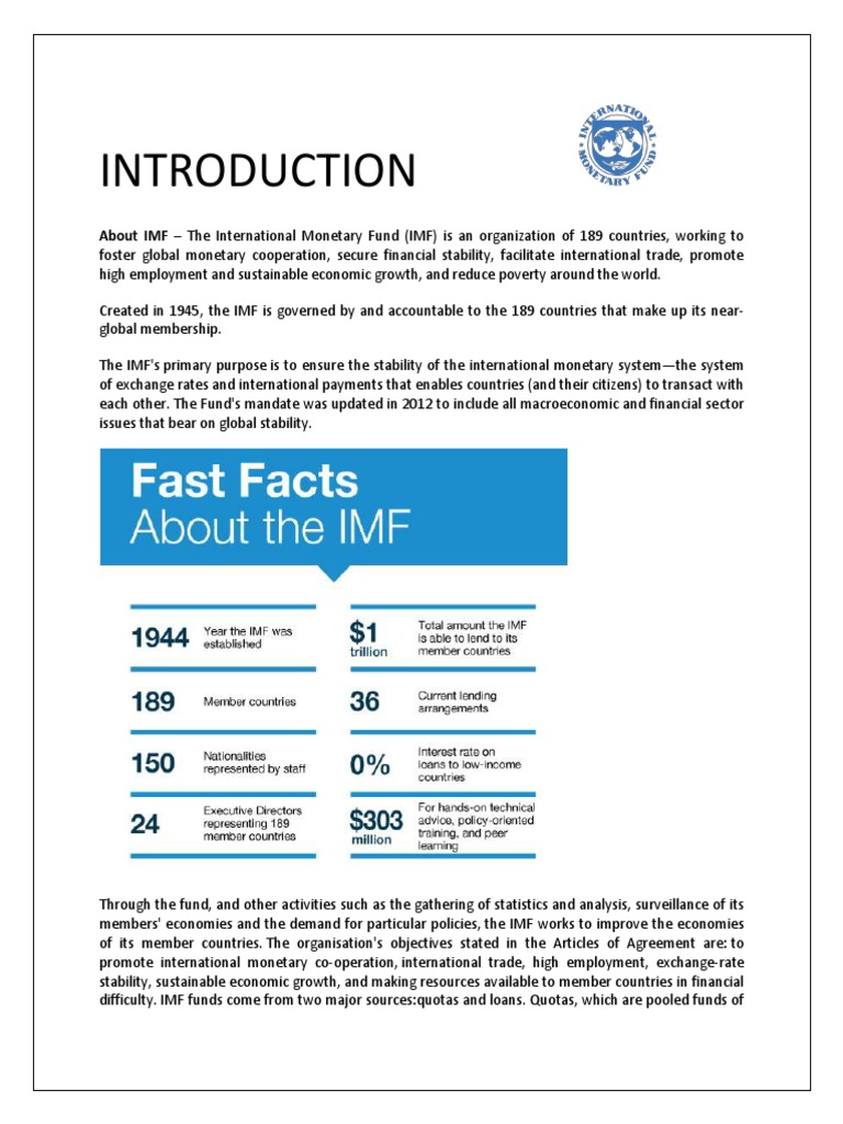 Assignment On Working of Imf | PDF | International Monetary Fund ...