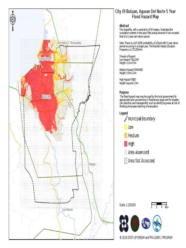 City of Butuan Agusan Del Norte 5 Year Flood Hazard Map