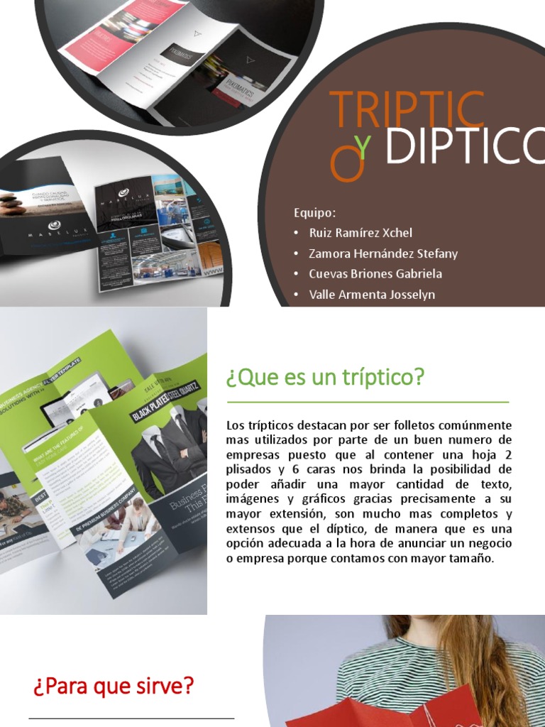 Triptico y Diptico | PDF | Publicidad | Información