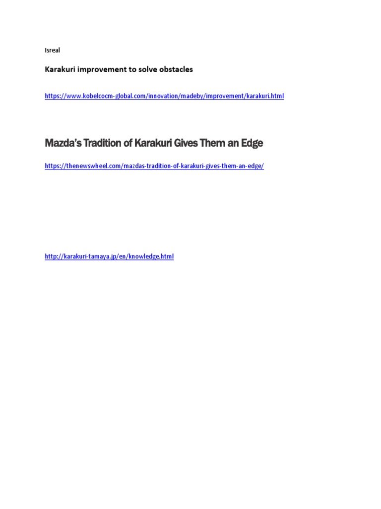 Karakuri | PDF