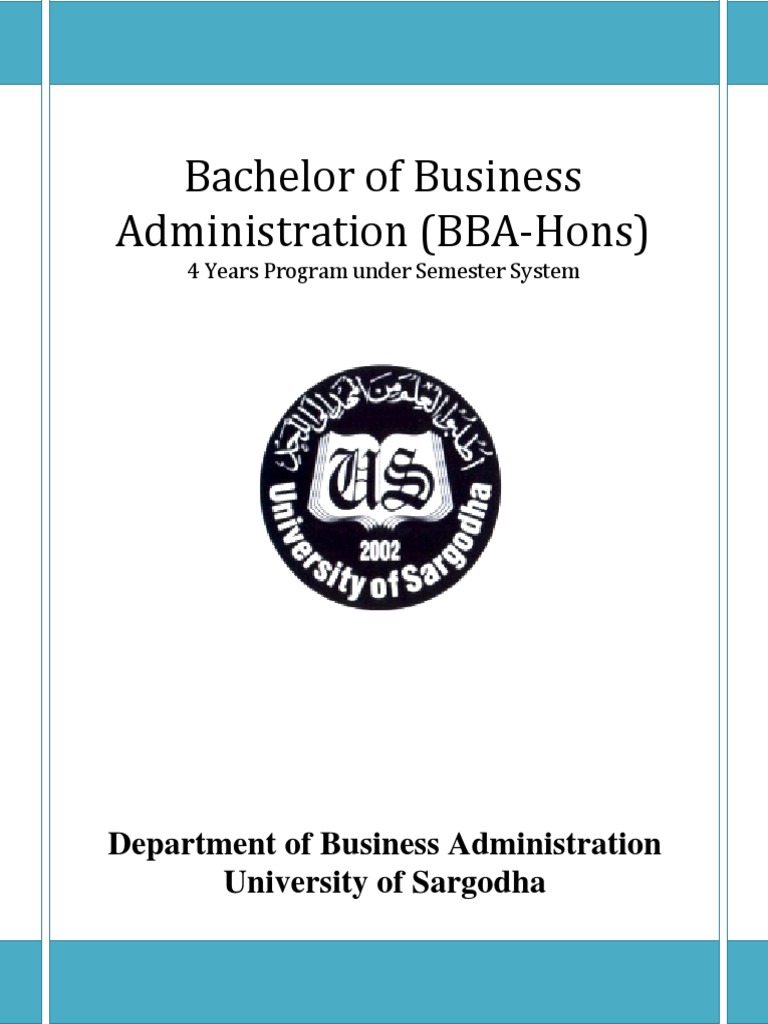 BBA Hons Program Overview at UOS | PDF | Integral | Psychology