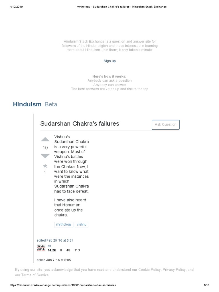 Sudarshan Chakra | Download Free PDF | Vishnu | Shiva