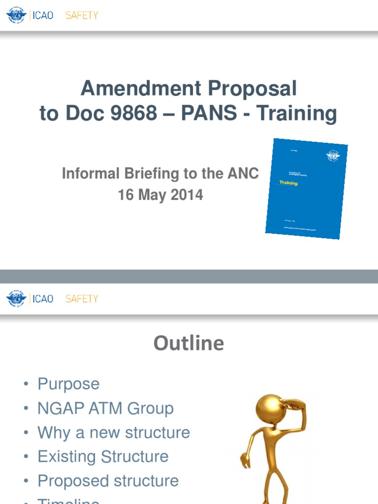 Amendment Proposal To Doc 9868 PANS Training | PDF | Aerospace | Aviation