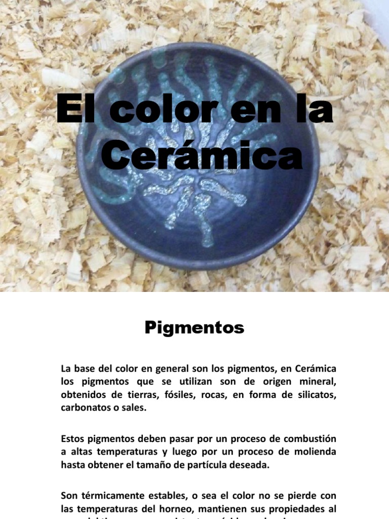 El Color en La Ceramica | PDF | Cerámica | Materiales