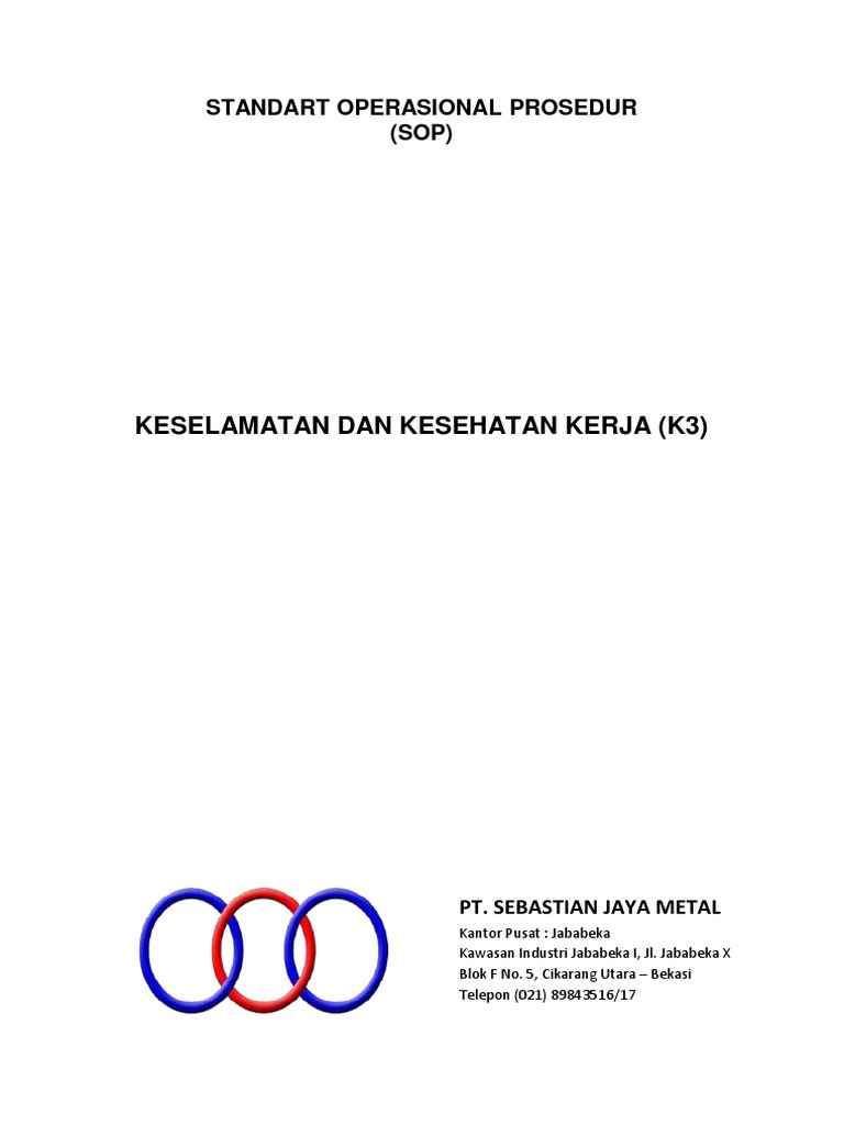 Standart Operasional Prosedur K3 | PDF