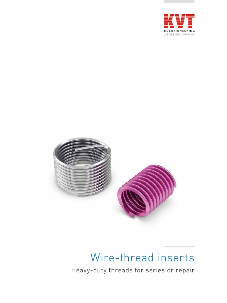 KVT Drahtgewindeeinsaetze en 05-2015 Web-Catalog | PDF | Screw ...