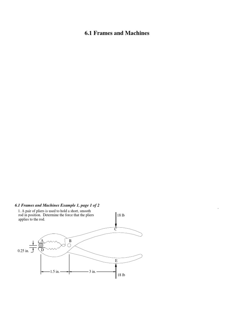 Analysis of Frames and Machines | PDF | Tension (Physics) | Force