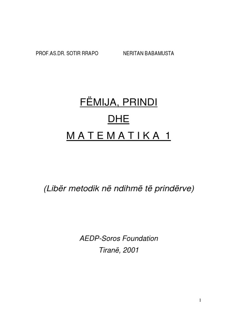 Femija Primdi Math Alb Aln t06 | PDF
