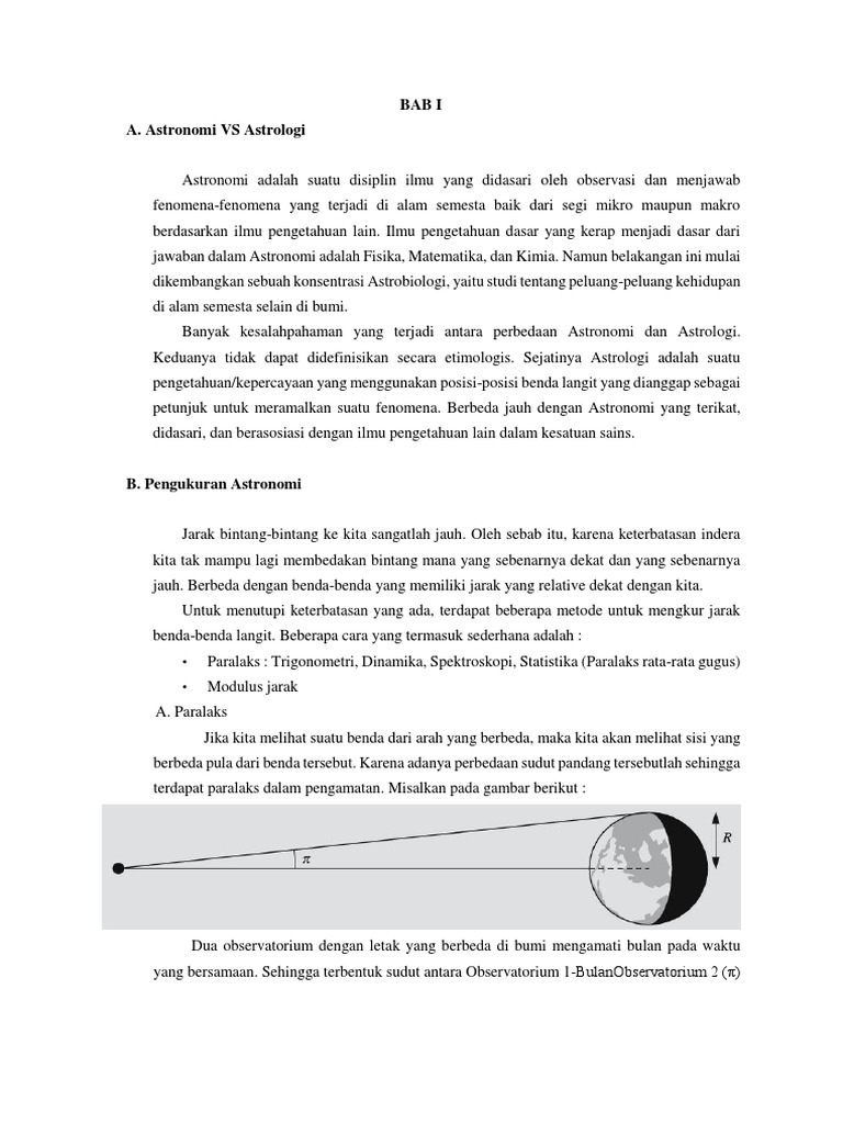 Materi Astronomi | PDF | Sains & Matematika