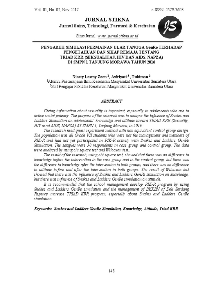 Jurnal Stikna: Jurnal Sains, Teknologi, Farmasi & Kesehatan | PDF ...