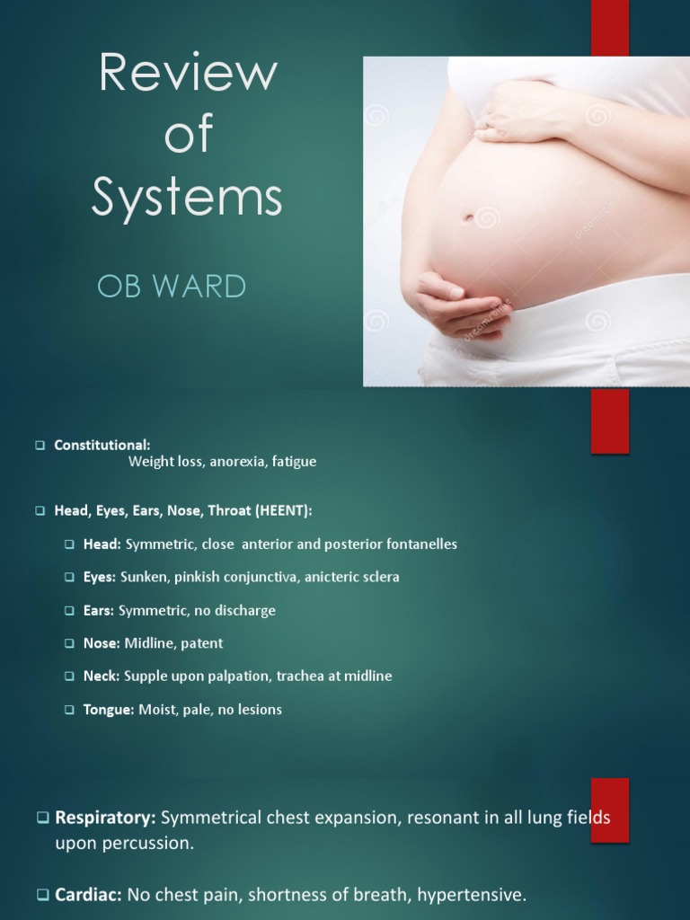 Review of Systems: Ob Ward | PDF | Thorax | Pain