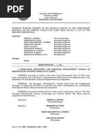 Adopting BCPC 1 Year Plan Resolution | PDF | Justice | Crime & Violence