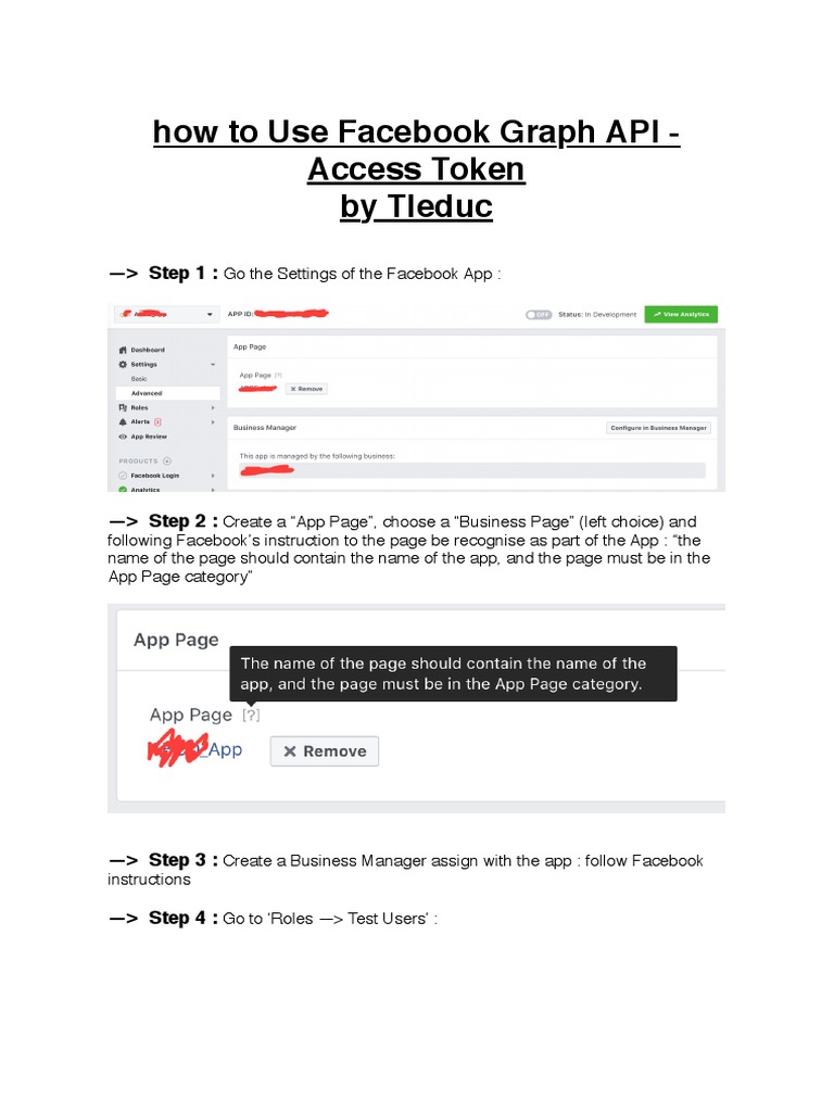 How To Use Facebook Graph API - Tleduc | PDF | Facebook | Digital ...