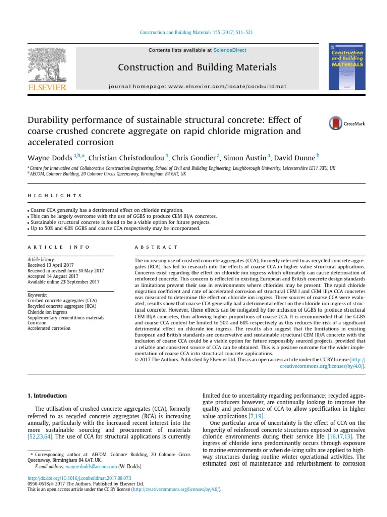 Construction and Building Materials: Wayne Dodds, Christian ...