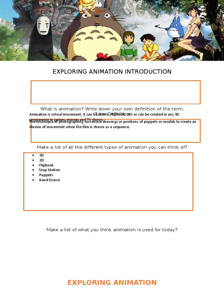 Exploring Animation | PDF