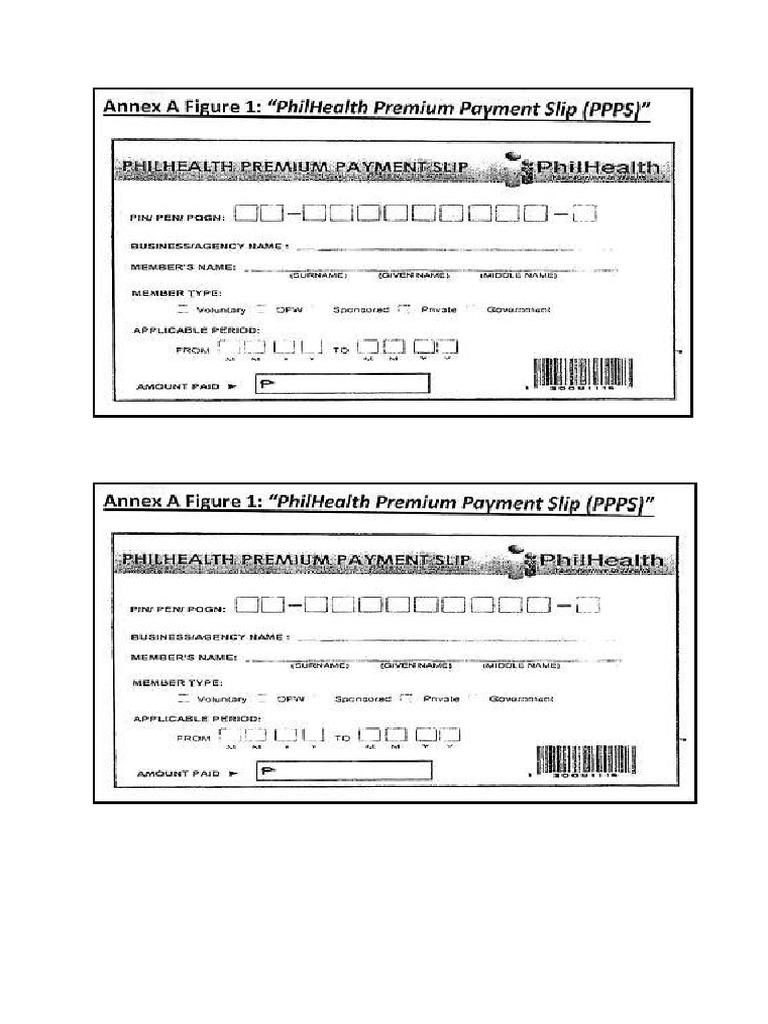 Philhealth Payment Slip | PDF