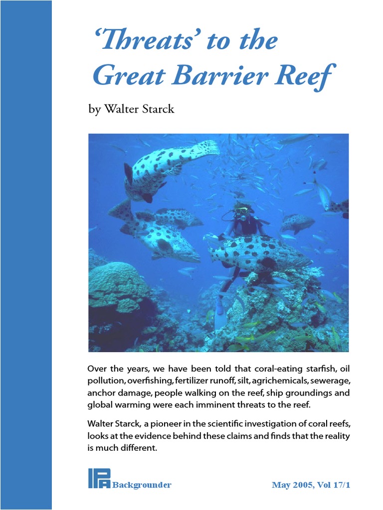 Threats' To The Great Barrier Reef: by Walter Starck | PDF | Coral Reef ...