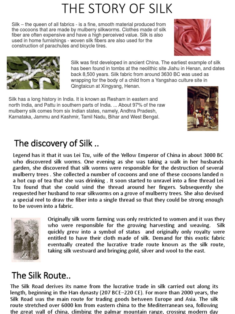 The History and Significance of Silk | PDF | Silk | Silk Road