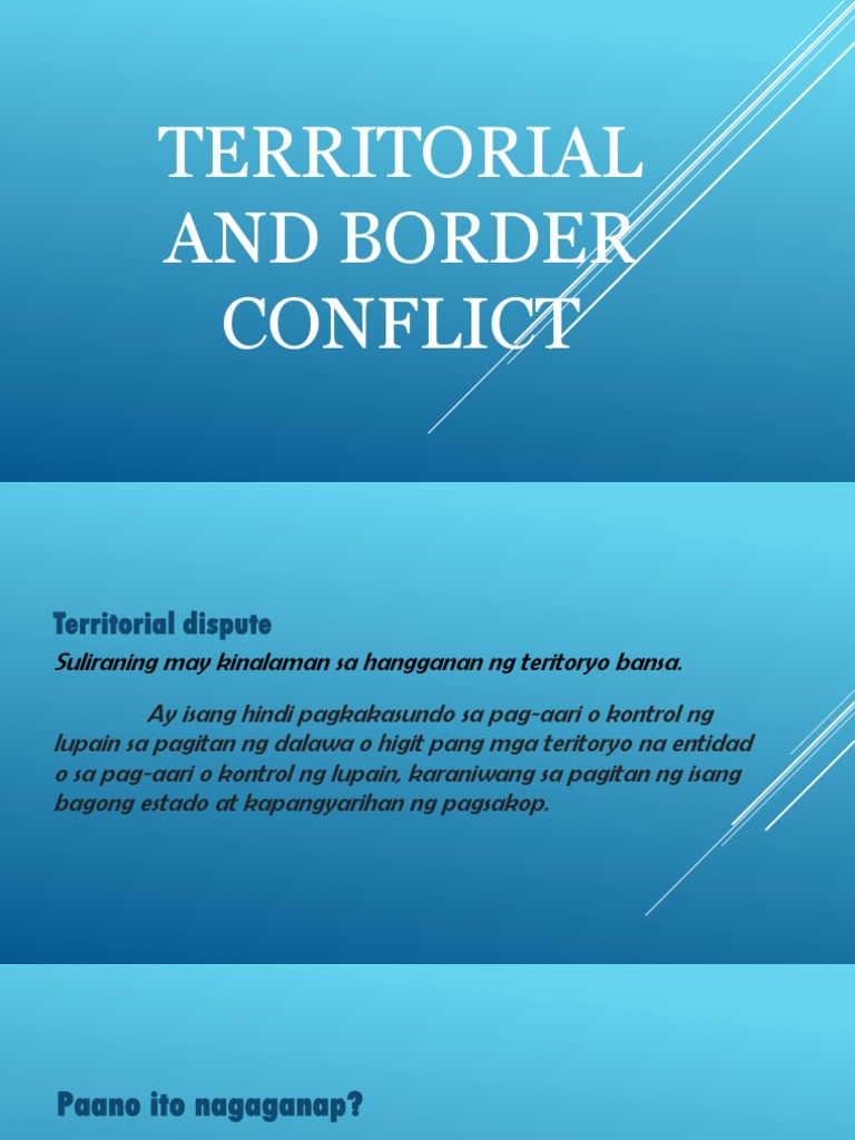 Territorial and Border Conflict | PDF