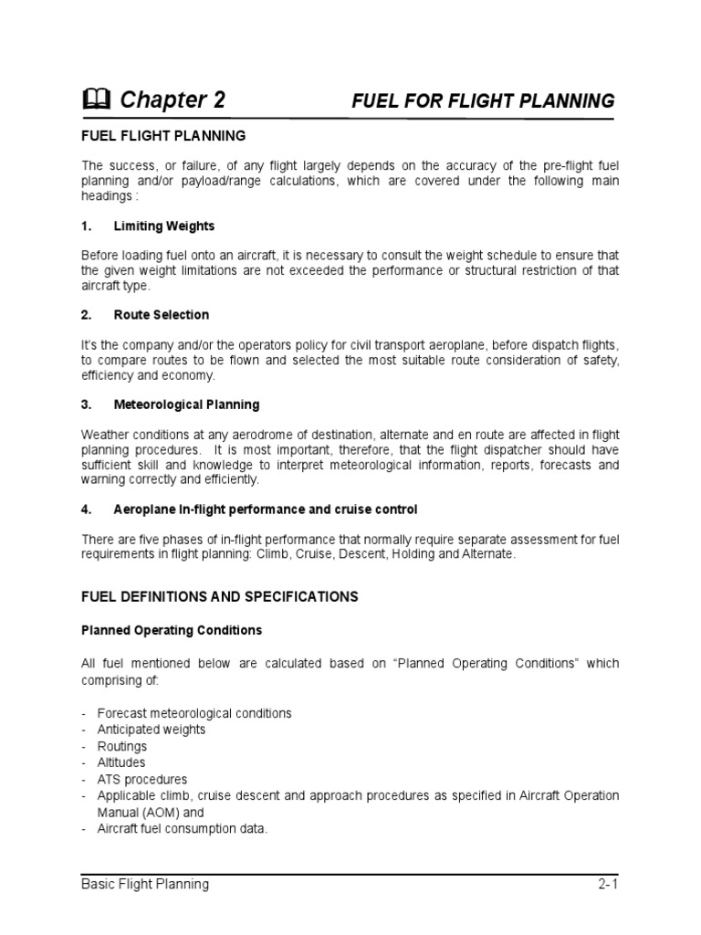 Fuel Flight Planning | PDF | Aerospace | Aviation