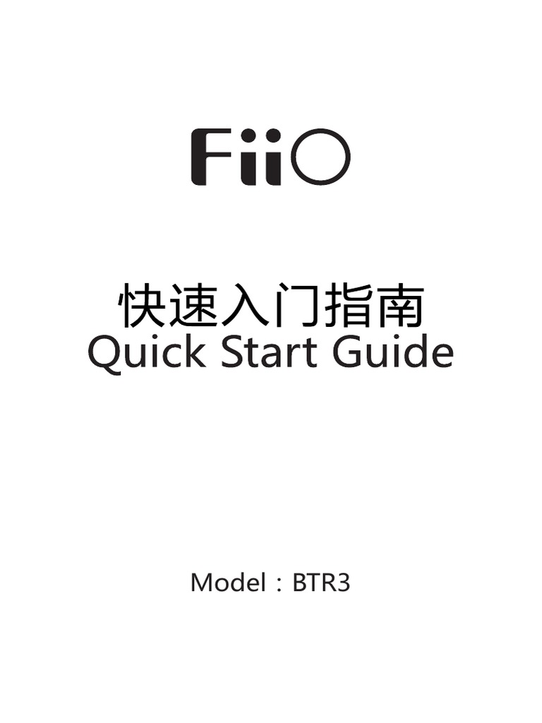 BTR3-Quick Start Guide-EN PDF | PDF | Headphones | Bluetooth