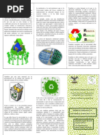Triptico Basura | PDF | Vertedero | Residuos