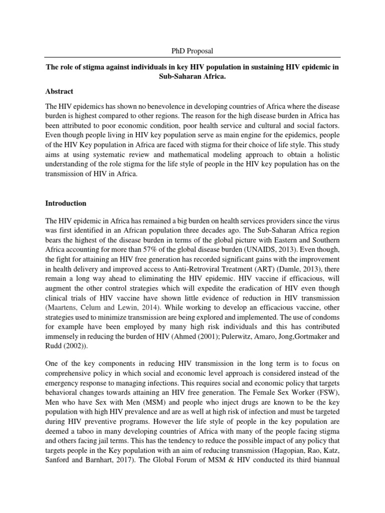 The Role of Stigma Against Individuals in Key HIV Population in ...