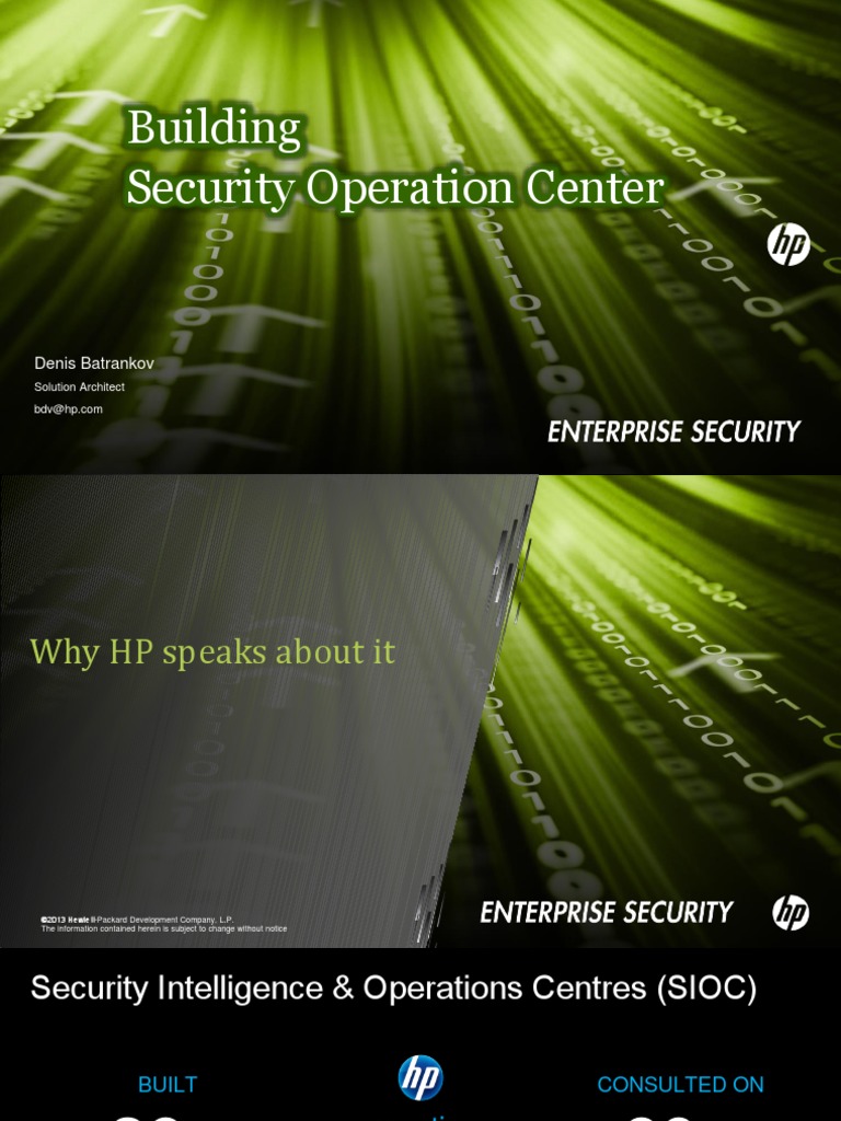 Building Security Operation Center | PDF | Information Security | Proxy ...