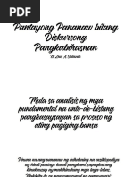 Yunit V - Pantayong Pananaw, Pantawang Pananaw, Teorya NG Banaga ...