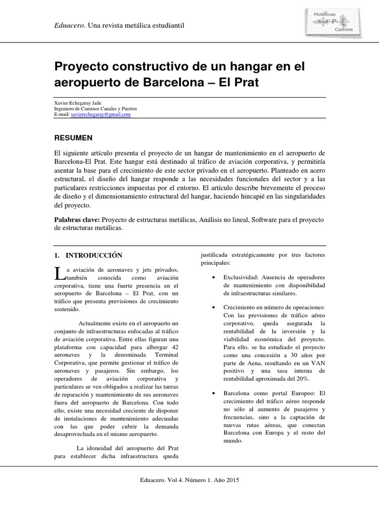 Memoria Hangar 68 M | PDF | Fundación (Ingeniería) | Pandeo