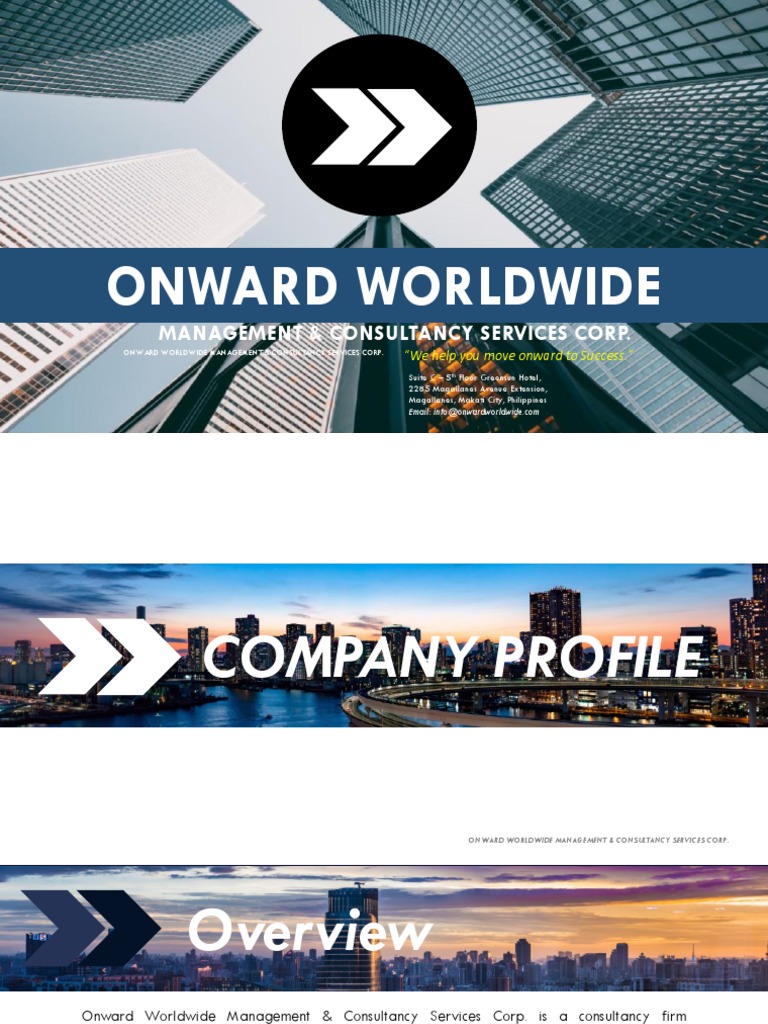 Onward Worldwide Consultancy Overview | PDF | Employment | Business