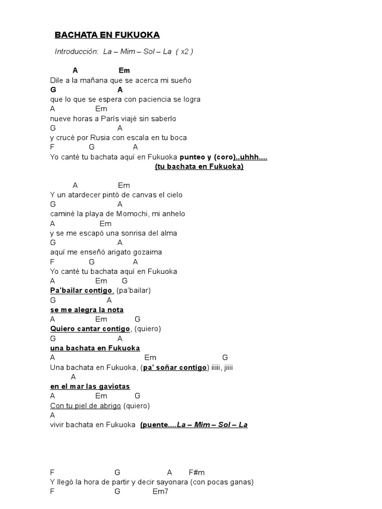 Bachata en Fukuoka | PDF