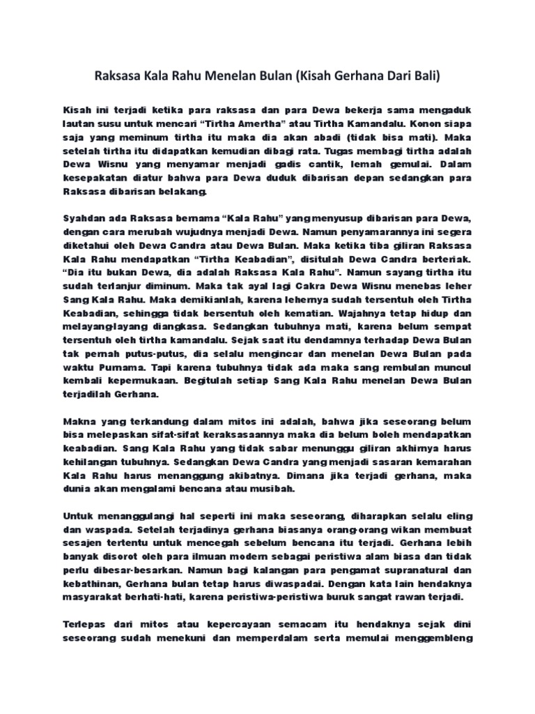 Kala Rau Menelan Dewi Ratih | PDF | Filsafat