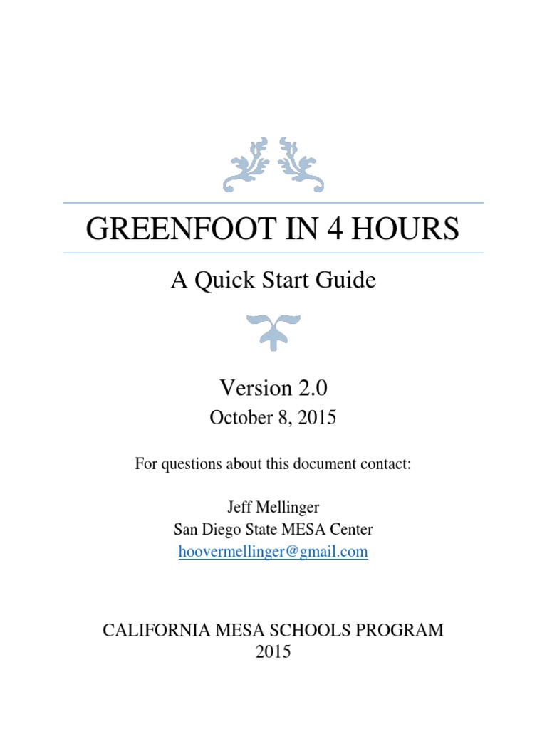 Greenfoot Guide for Beginners | PDF | Integer (Computer Science ...