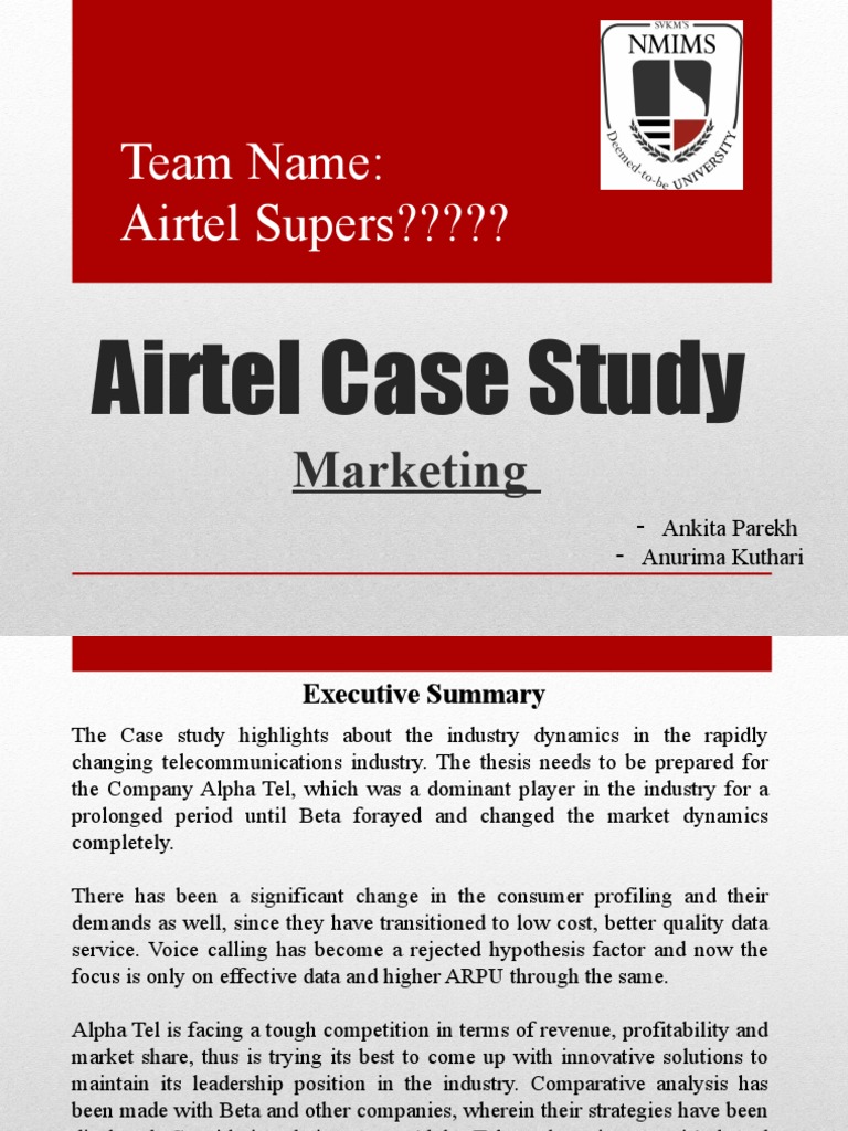 Airtel Case Study | PDF | Analytics | Competition