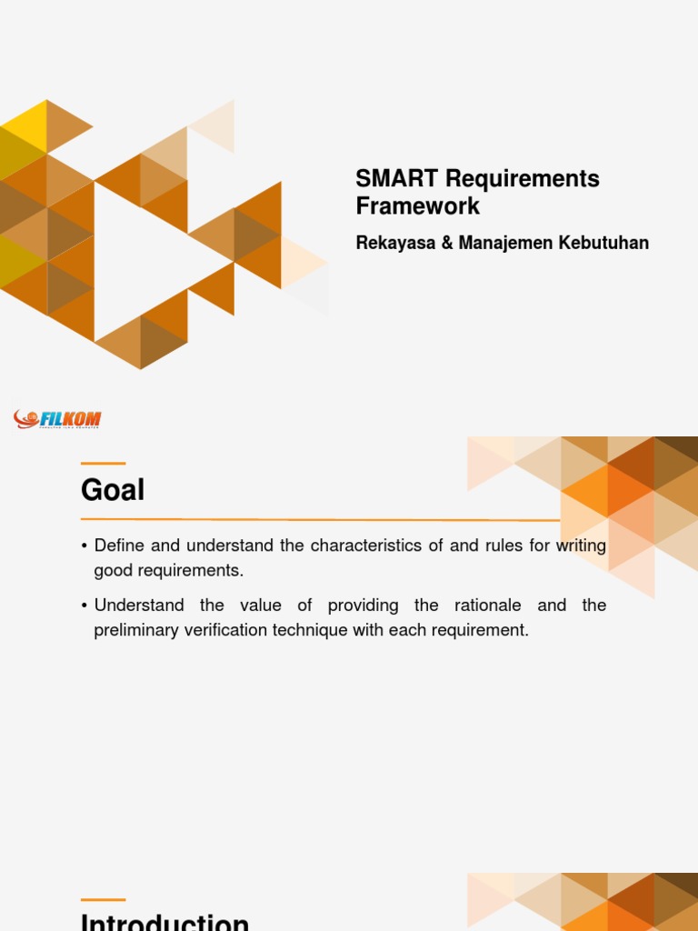 SMART Requirements Framework: Rekayasa & Manajemen Kebutuhan | PDF ...