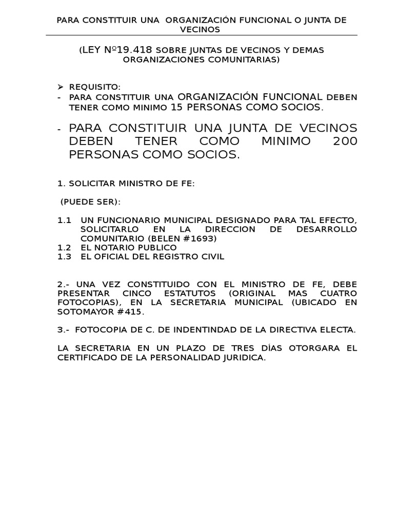 Guía para Crear Juntas de Vecinos | PDF | Comisión Europea | Votación