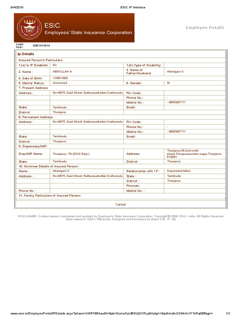 ESIC IP Interface | PDF | Cyberspace | Computing