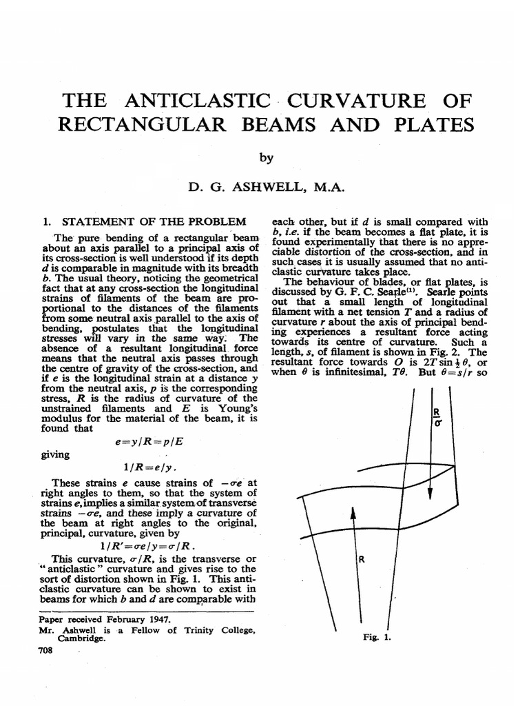 Anticlastic Curvature in Beams and Plates | PDF | Bending | Beam ...