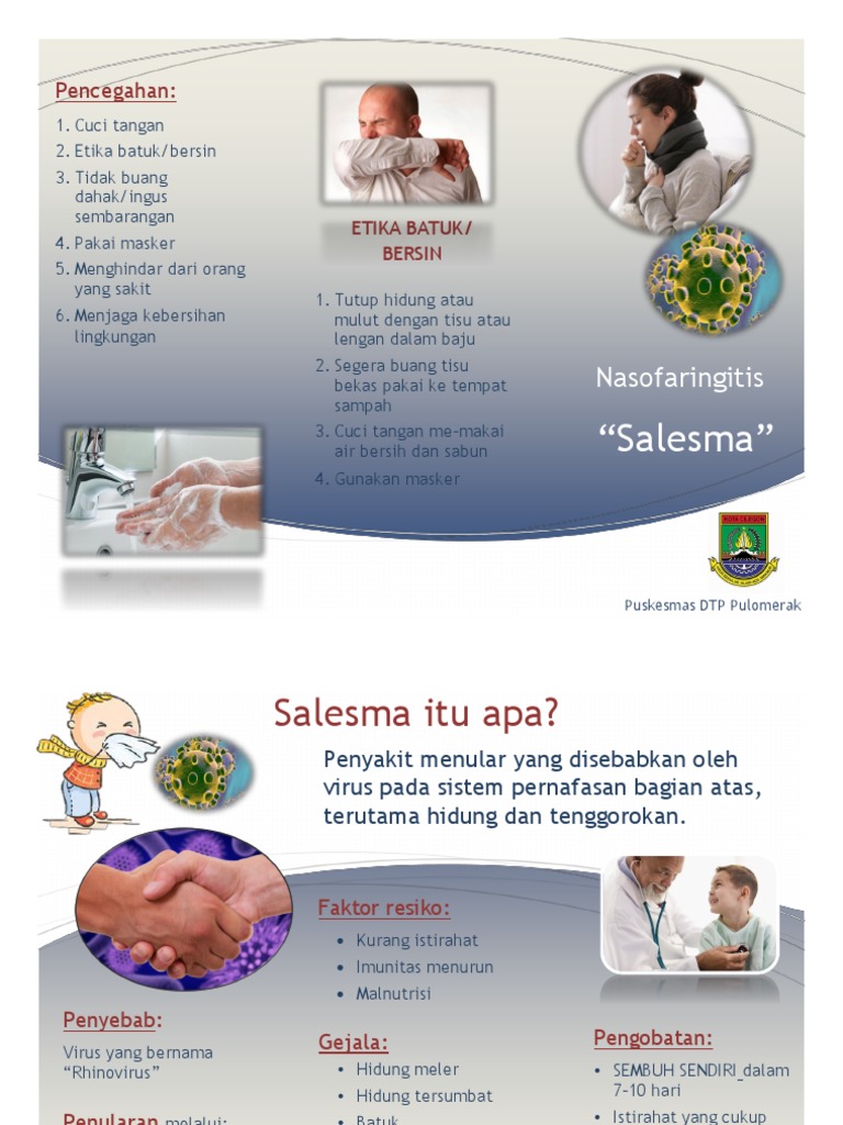 Leaflet Nasofaringitis | PDF