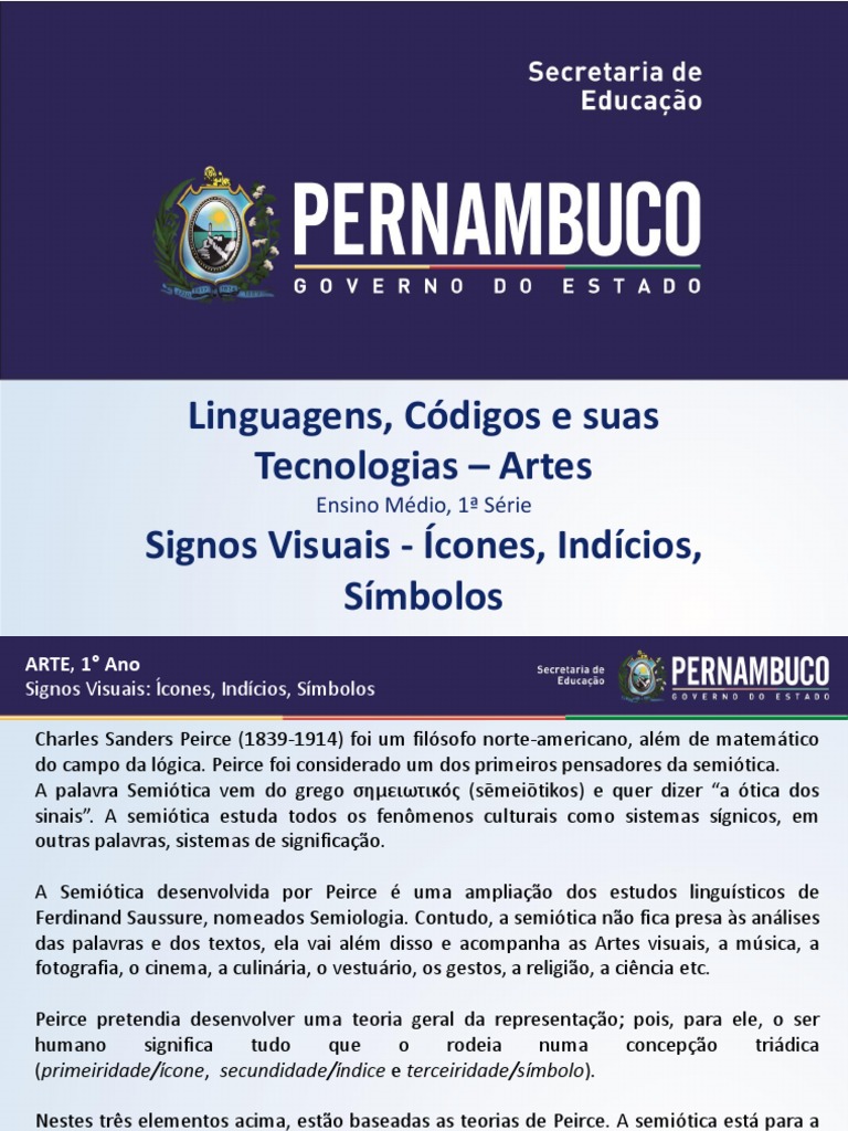 Signos Visuais na Arte: Uma Introdução à Semiótica de Charles Sanders ...